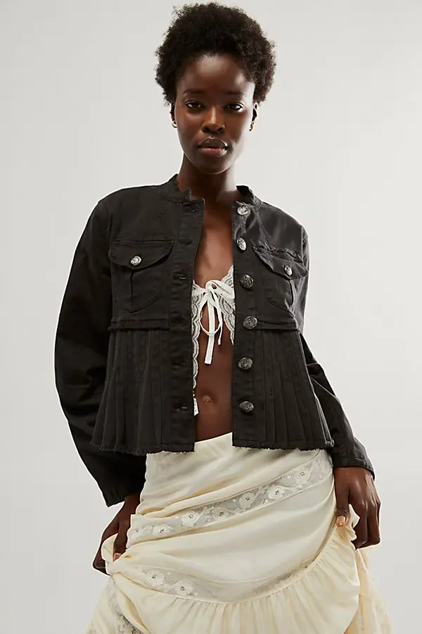 Buy Free People Cassidy Jacket - Washed Black At 55% Off